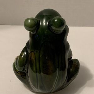 b&B | Accents | Bb Pottery Thinking Frog Figurine | Poshmark